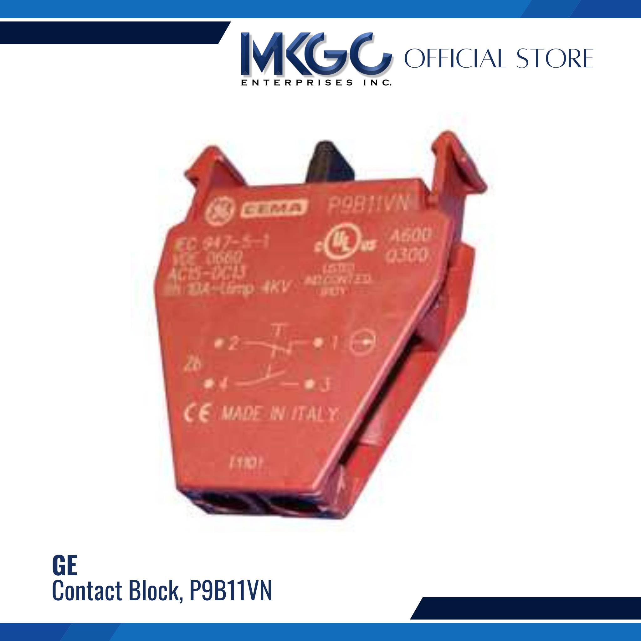 GE Contact Block, P9B11VN - MKGC Enterprises Inc.